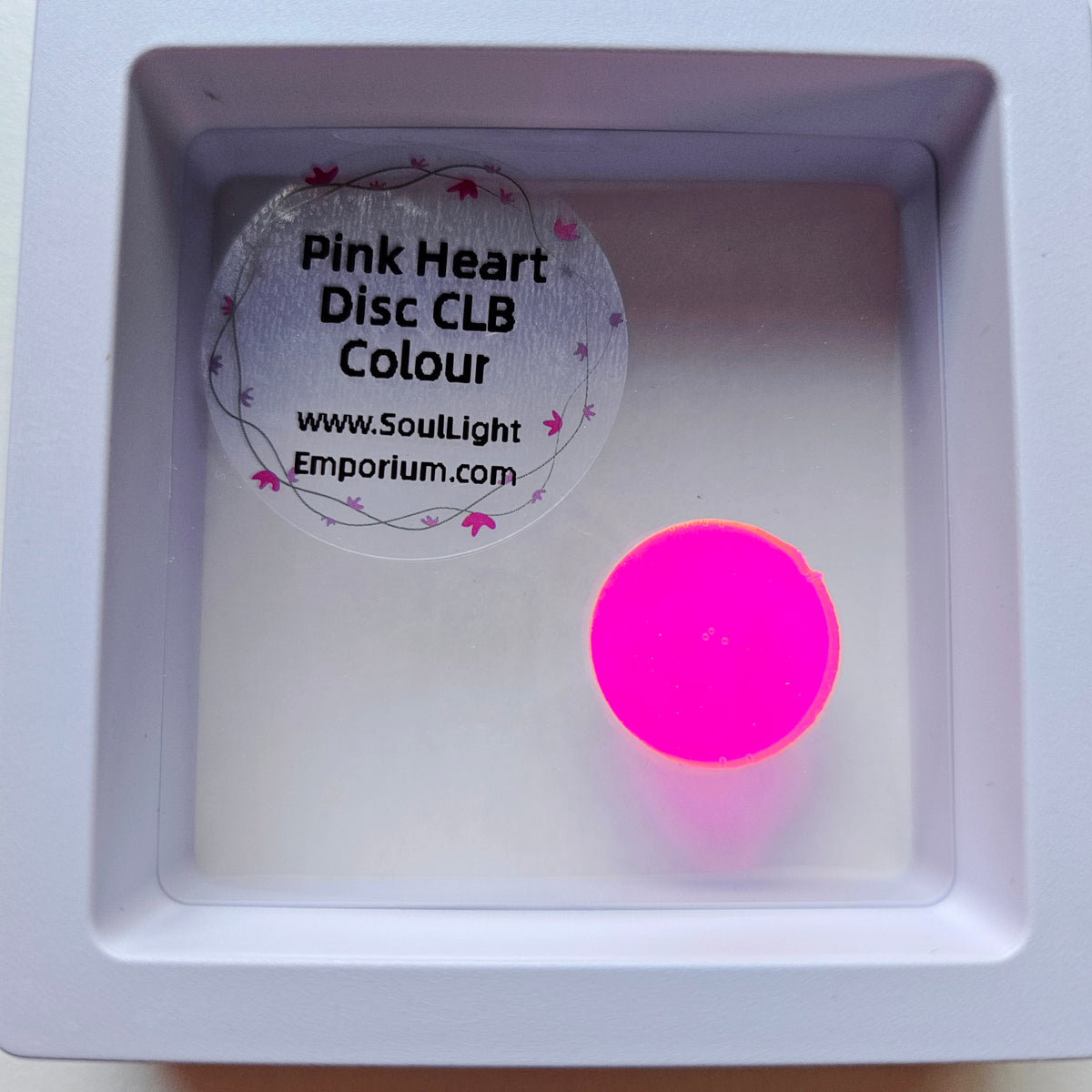 Crystal Light Balancing HEART PINK Colour Healing Disc – Renascent Bath ...