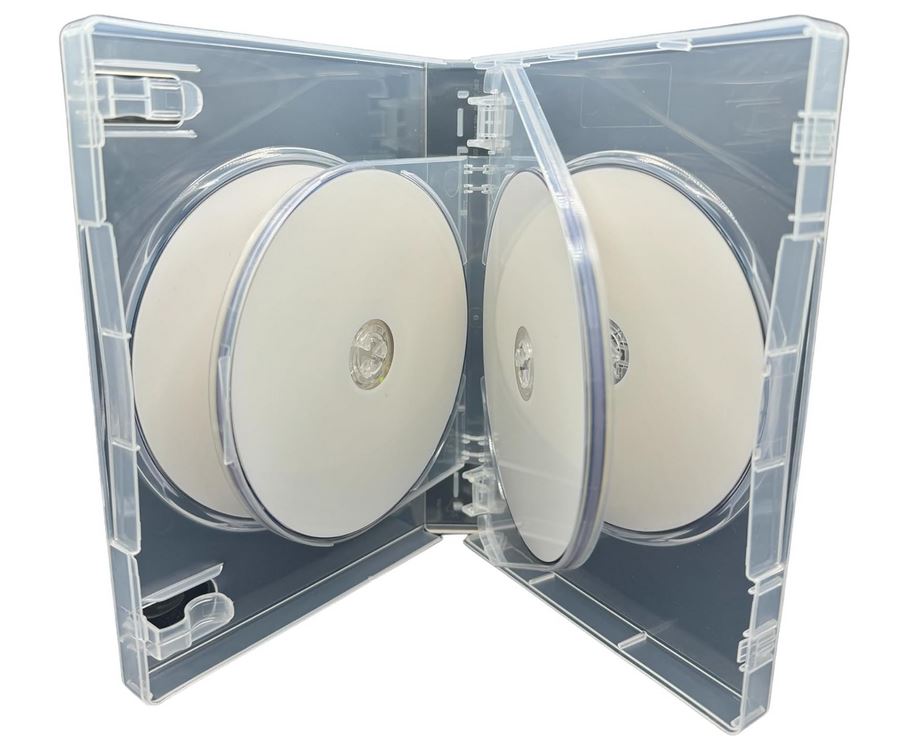 Clear 27mm 6 disc DVD cases – Renascent Bath and Body