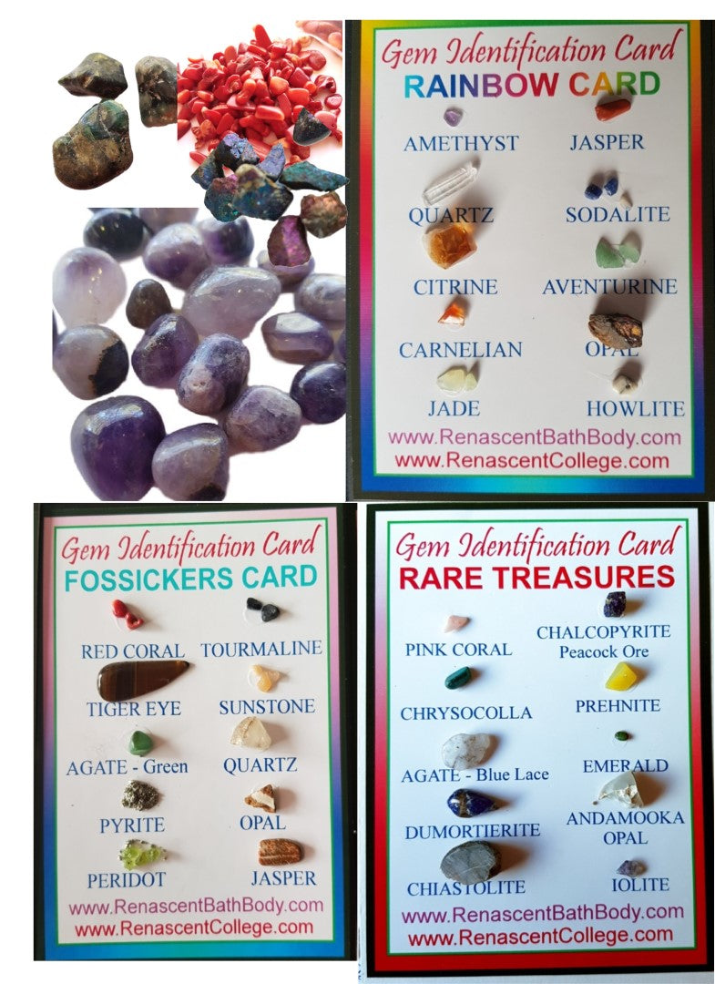 Gem Identification Card +10 Stones – Renascent Bath and Body