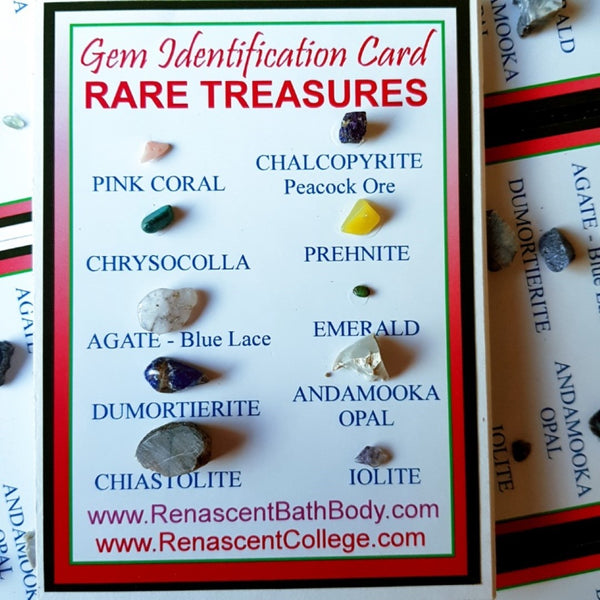 Gem Identification Card +10 Stones – Renascent Bath and Body