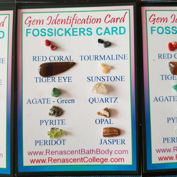 Gem Identification Card +10 Stones – Renascent Bath and Body