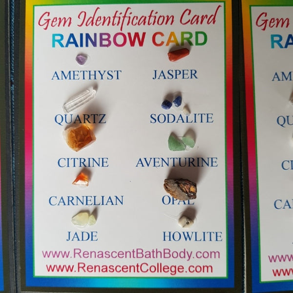 Gem Identification Card +10 Stones – Renascent Bath and Body